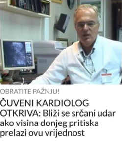 Čuveni kardiolog otkriva: Blizi se srčani udar ako visina donjeg ...